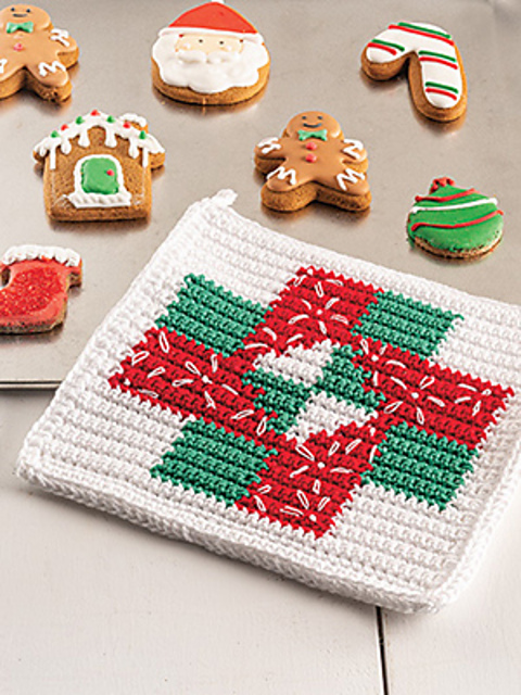Ravelry: Christmas Nine-Patch Hot Pad pattern by Kristen Stoltzfus