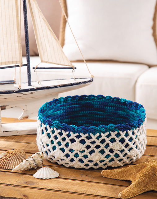 Ravelry: Seashell Basket pattern by Margret Willson