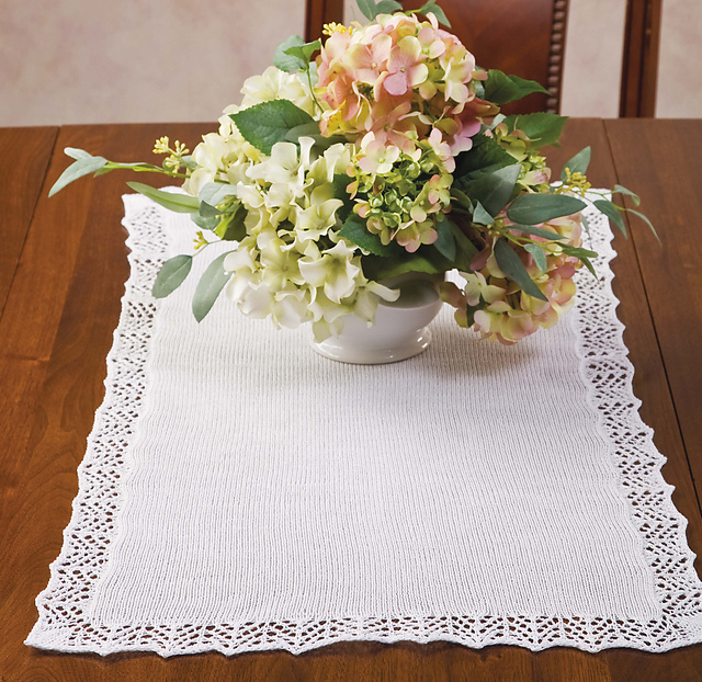 Ravelry: Simple Lace Table Runner pattern by Nazanin S. Fard