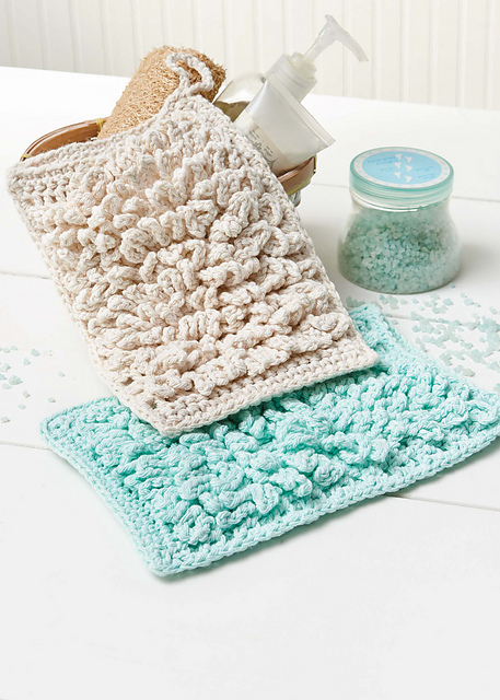 Ravelry: Fluffy Bath Mitt pattern by Kathleen Berlew