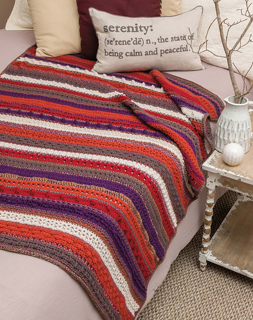 Ravelry: Jewel Tone Crochet Sampler Throw pattern by Bendy Carter