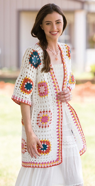 Ravelry: Anytime Granny Square Cardi pattern by Robyn Chachula