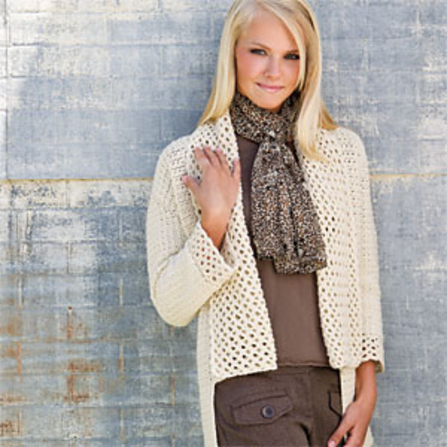 Ravelry: Lace-Collar Cardigan pattern by Margret Willson