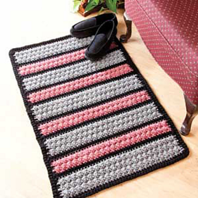 Ravelry: Autumn Bobbles Rug pattern by Patsy Harbor