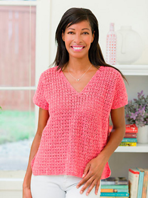 Ravelry: Splash of Spring Tee pattern by britt schmiesing