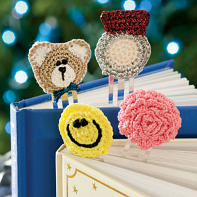 Ravelry: Bookmark-Clip Toppers pattern by Debra Arch