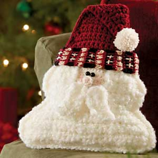 Ravelry: Santa Pillow pattern by Debra Arch