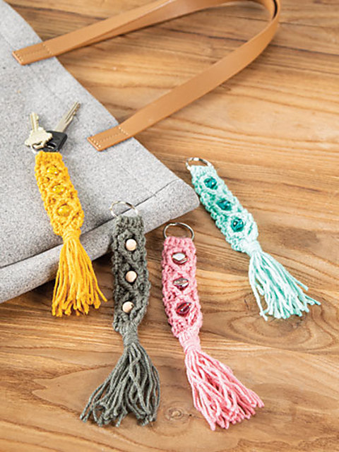 Ravelry: Boho Beaded Key Chain pattern by Debra Arch