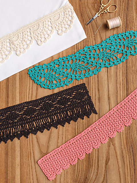 Ravelry: Quartet of Decorative Edgings pattern by Linda Dean, Cherie ...