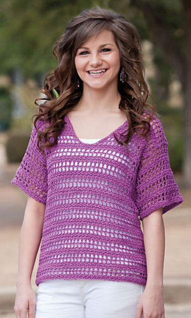 Ravelry: Orchid Lace Top pattern by Brenda Bourg