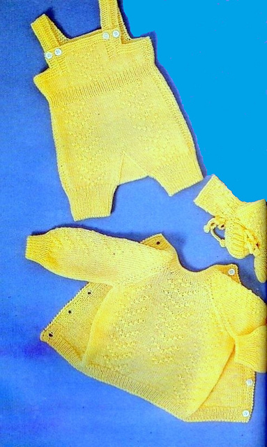 Ravelry: Yellow Baby Set pattern by Maria M. Bares