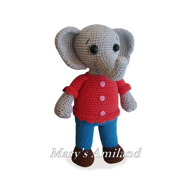 Ravelry: Gwendy Elephant the Ami pattern by Mary’s Amiland