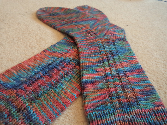 Ravelry: Tramlines socks pattern by Maria Higgs