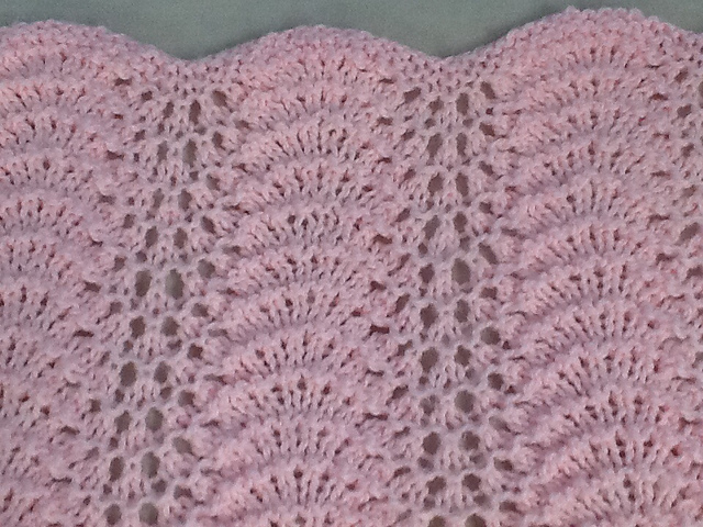Ravelry: MayBader's Feather and Fan Knitted baby blanket