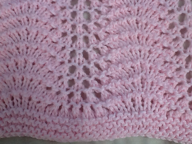 Ravelry: MayBader's Feather and Fan Knitted baby blanket