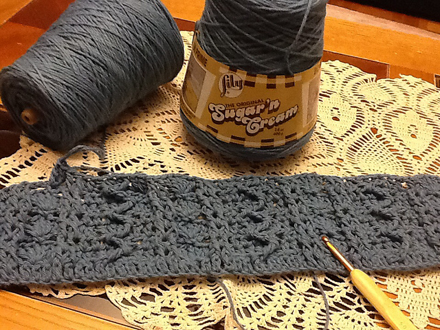 Ravelry: MayBader's Country Blue Baby Blanket