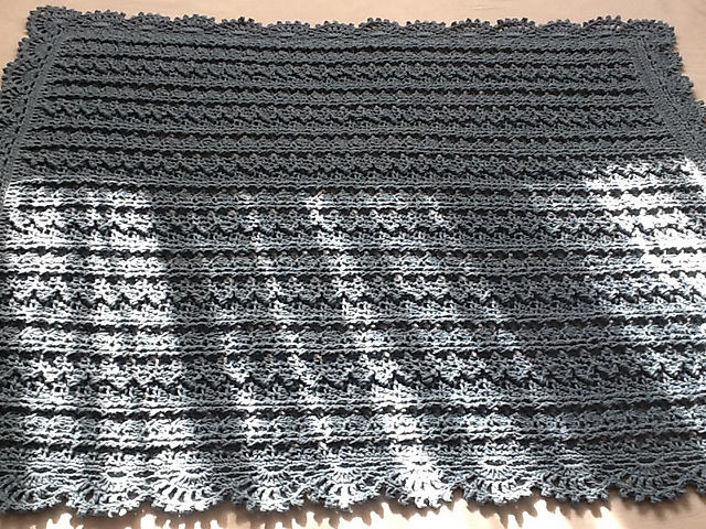 Ravelry: MayBader's Country Blue Baby Blanket