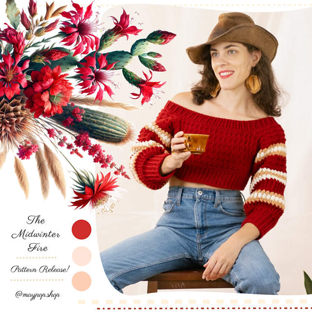 Ravelry: Midwinter Fire Sweater pattern by Jillian Gall