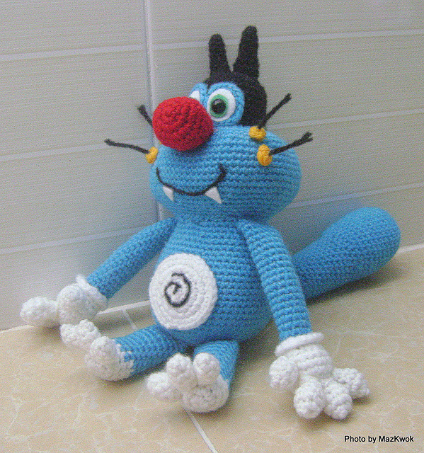 Ravelry: Amigurumi: Oggy ( from Oggy and the Cockroaches) pattern by ...