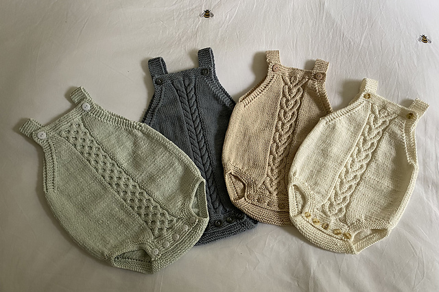 Ravelry: Sugar Candy Rompers pattern by Jackie Platt