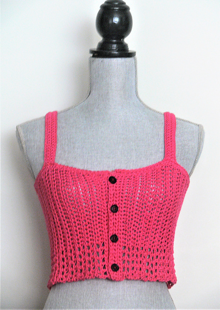 Ravelry: Easy Summer Crop Top pattern by Meadowvale Studio