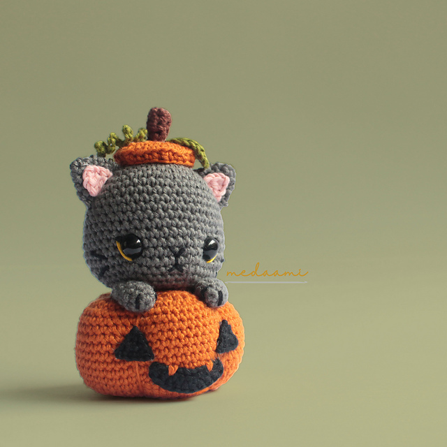 Ravelry: Halloween Pumpkin Cat Amigurumi pattern by Imelda Liputri