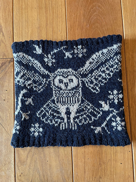 Ravelry: Reversible Owl Cowl pattern by Cathy Dobson