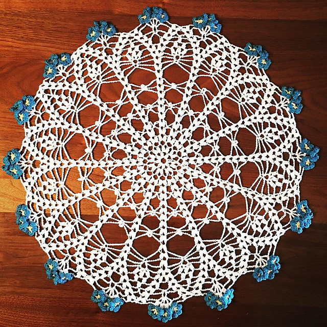 Ravelry: Forget-Me-Not Doily pattern by Agnes Russell