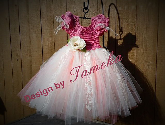 Ravelry: Beautiful Tulle Dress pattern by Tameka McKenzie