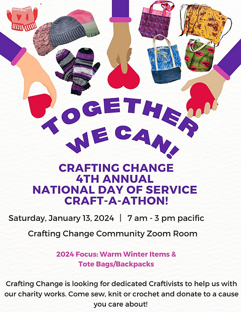 Ravelry: Event - National Day of Service Craft-a-thon!
