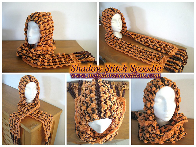 Ravelry: Shadow Stitch Scoodie pattern by Meladoras Creations