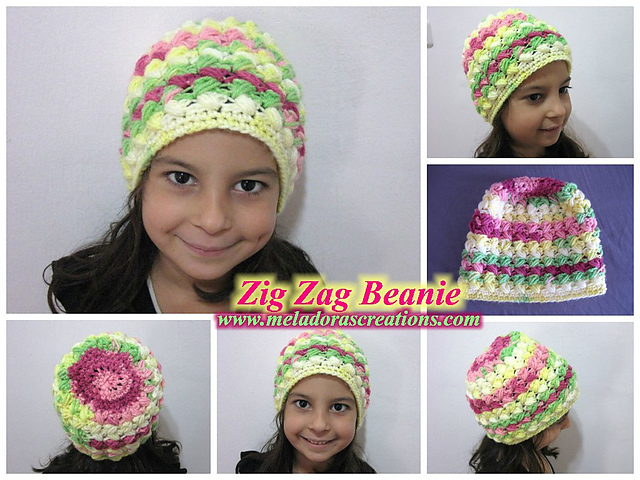 Ravelry: Zig Zag Beanie pattern by Meladoras Creations