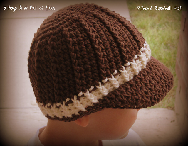 Ravelry: Ribbed Baseball Hat pattern by Melanie Padron