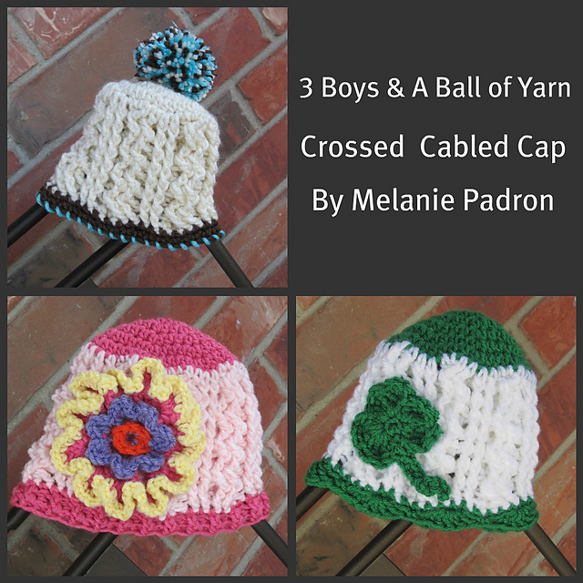 Ravelry: Crossed Cabled Cap pattern by Melanie Padron