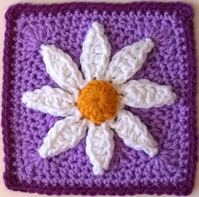 Ravelry: Bellis Perennis Afghan Square pattern by Melinda Miller