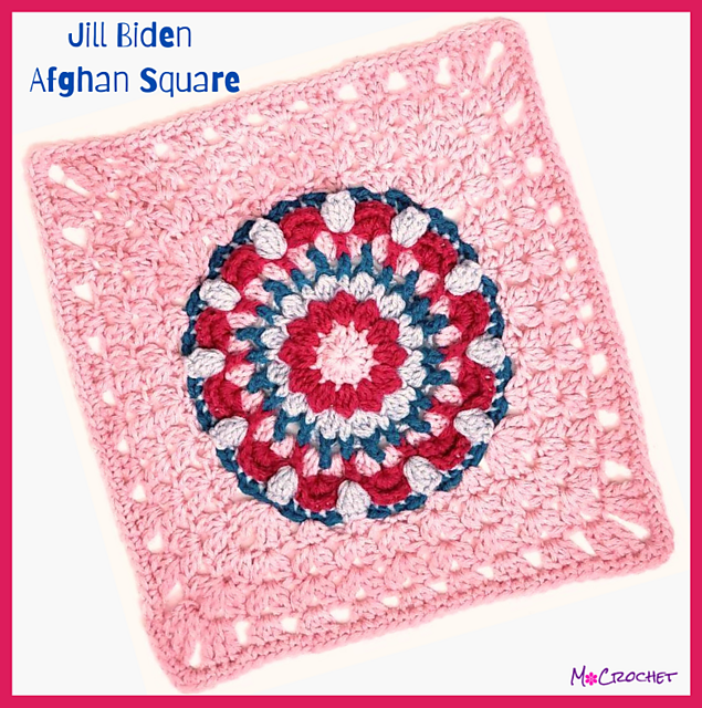 Ravelry: Jill Biden Afghan Square pattern by Melinda Miller
