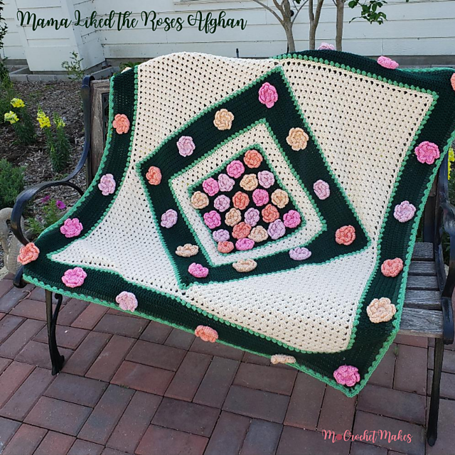Ravelry: Mama Liked the Roses Afghan pattern by Melinda Miller