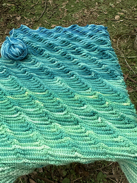 Ravelry: Sculptured Waves Blanket pattern by MelissaFleur Hughes
