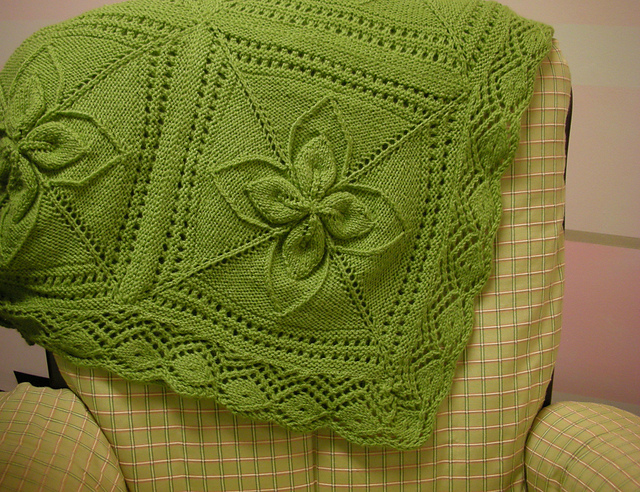 Ravelry: Ariel Counterpane Baby Blanket pattern by Melissa Leapman