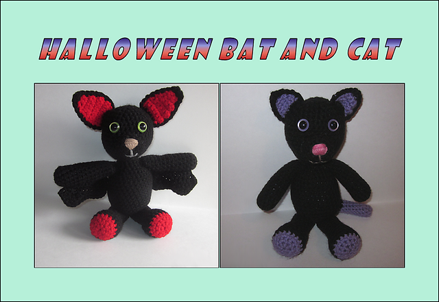 Ravelry: Halloween Bat & Cat pattern by Melissa's Crochet Patterns