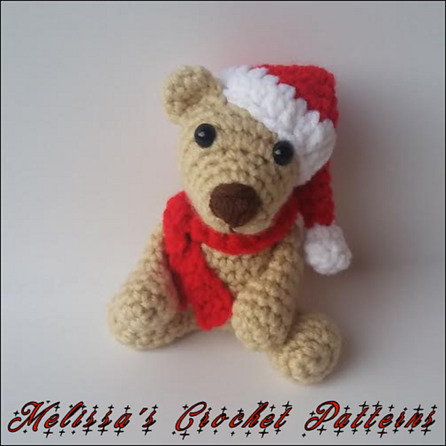 Ravelry: Baby Christmas Bear pattern by Melissa's Crochet Patterns