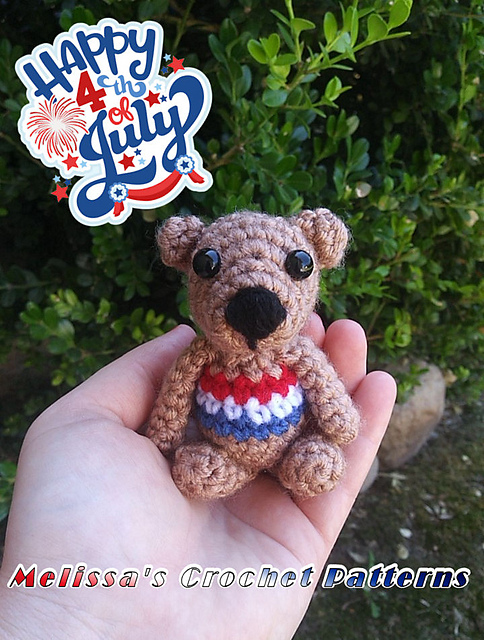 Ravelry: American Bear pattern by Melissa's Crochet Patterns
