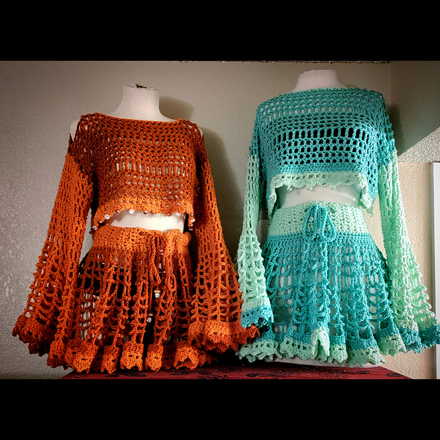Ravelry: Spiderweb Bell Skirt pattern by Elli Mercer