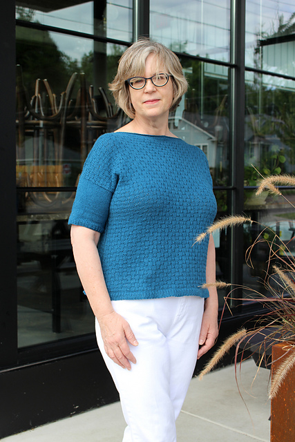 Ravelry: Bowknot Blue Tee pattern by Merri Fromm