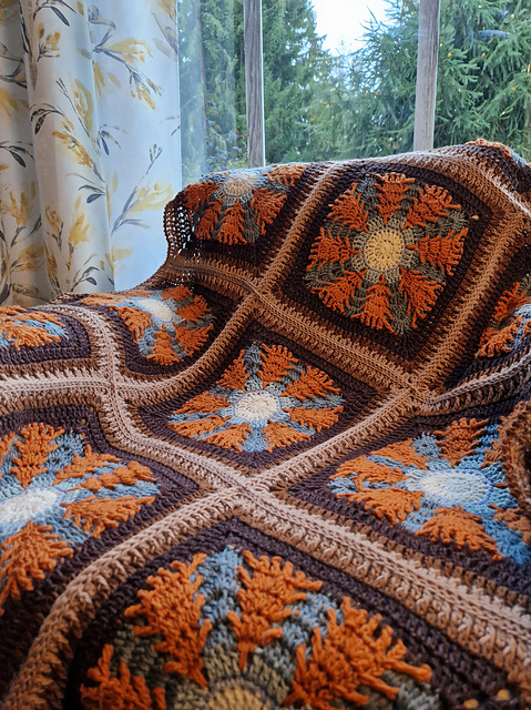 Ravelry: Moonlit Forest Square pattern by Henna Miettinen, MerryMandrake