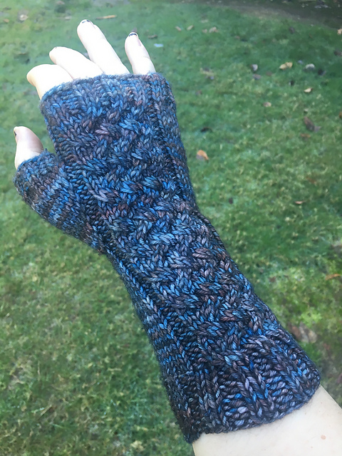 Ravelry: Cable Weave Gauntlet pattern by M. Hains Designs