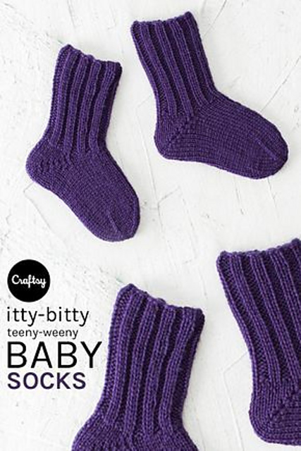 Ravelry: Itty-BItty-Teeny-Weeny Baby Socks pattern by Kate Atherley
