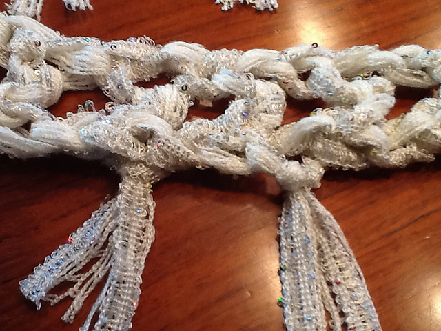 Ravelry: Super Easy Scarf using Ruffle Yarn pattern by Michele Caruso