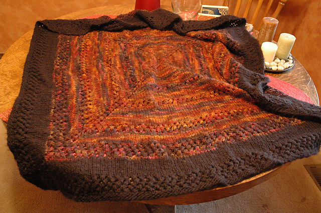 Ravelry: Basic Black Shawl pattern by Cheryl Oberle