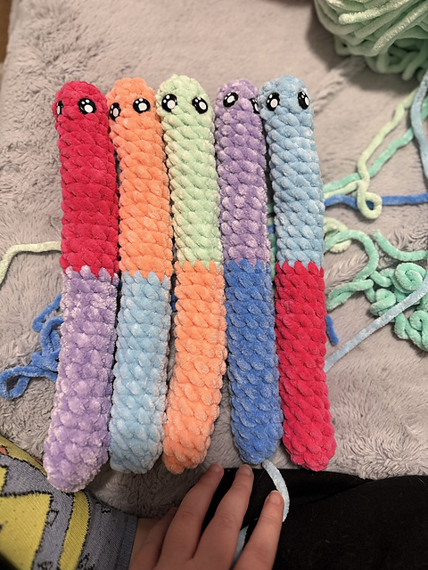 Ravelry: Jumbo Gummy Worm pattern by Mighty Luna
